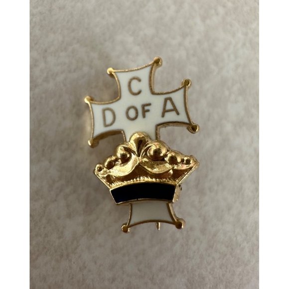 Balfour | Jewelry | Catholic Daughters Of America White Yellow Gold ...